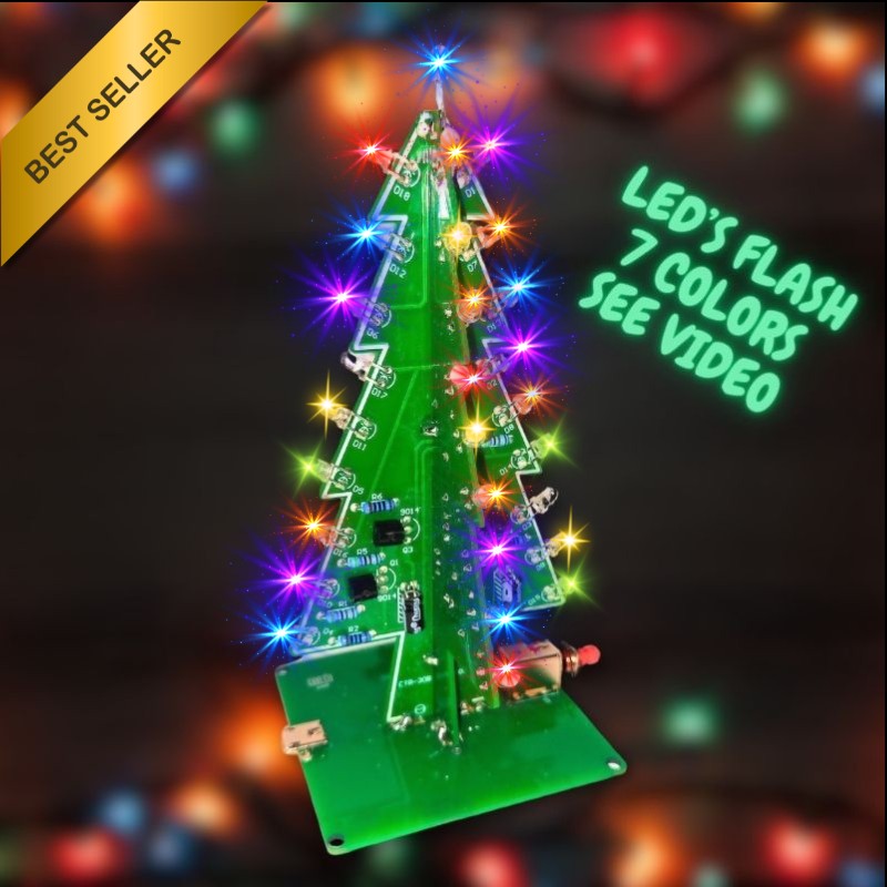 LED Christmas Tree Electronics Kit